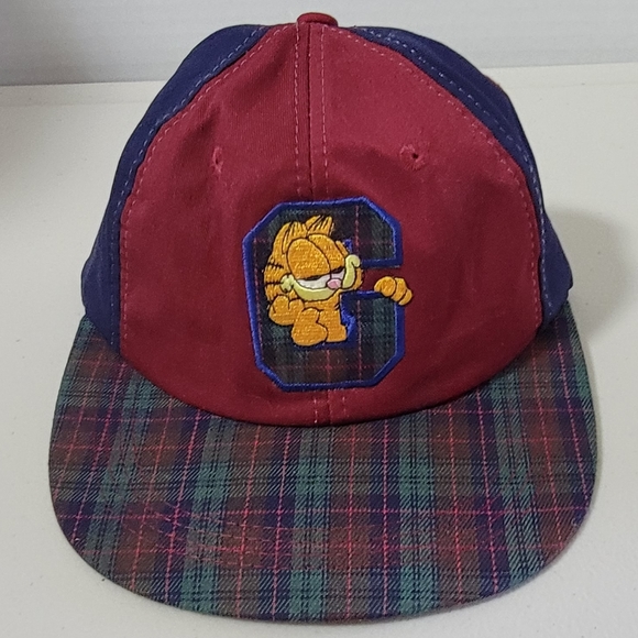 Garfield | Accessories | Vintage Garfield Hat 978 Cartoon Comic Plaid ...